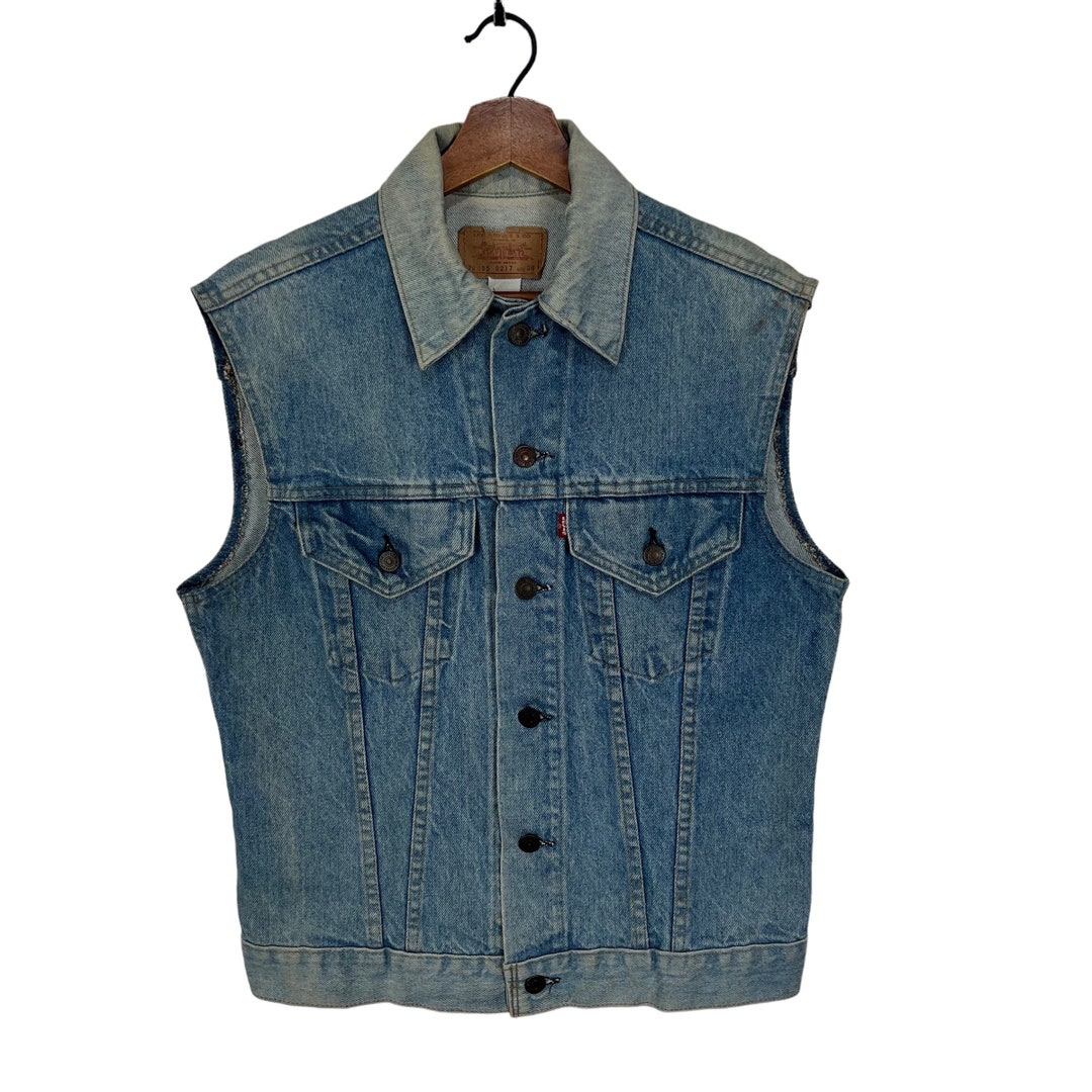 Vintage Levis 505 Cut off Version Denim Jacket Size 38 - Etsy