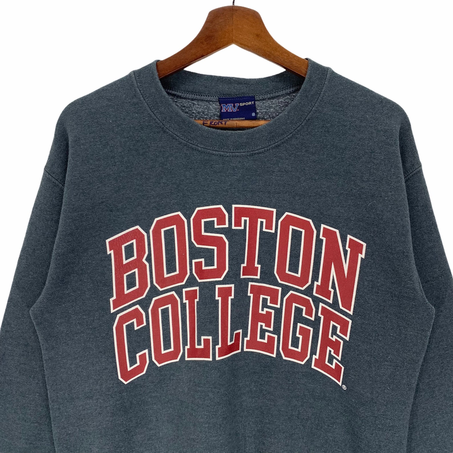 Vintage 90s Boston College Sweatshirt Crewneck Pullover Jumper Boston ...