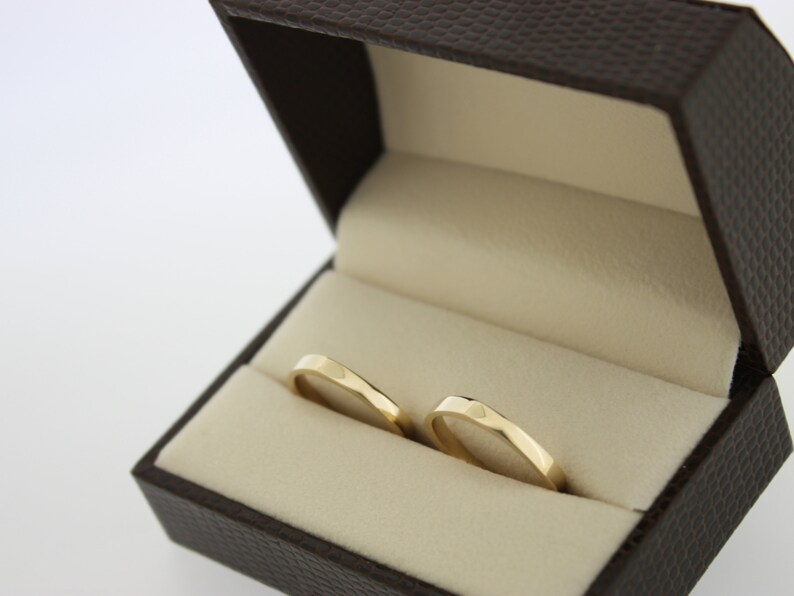 Specific Minimalist Wedding Ring Rectangle Wedding Ring - Etsy