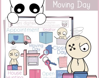 Moving Day Stickers - Etsy