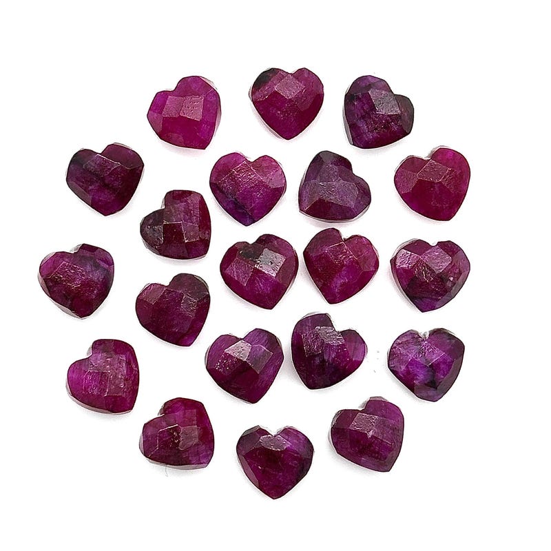 Red Ruby Heart Loose - Etsy