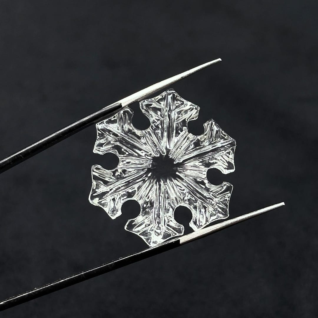 Snowflakes Crystals, 1 Pc Natural Crystal Quartz Snowflake, 22 MM ...