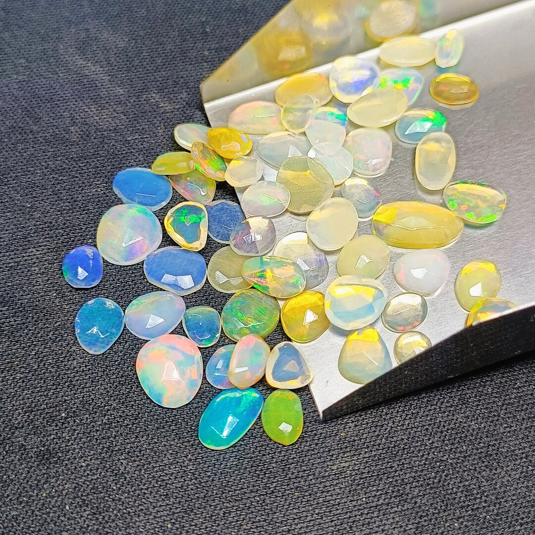 2,3,4,5,6 Small Pcs Ethopian Opal Rose Cuts Fancy Shape Rosecut ...