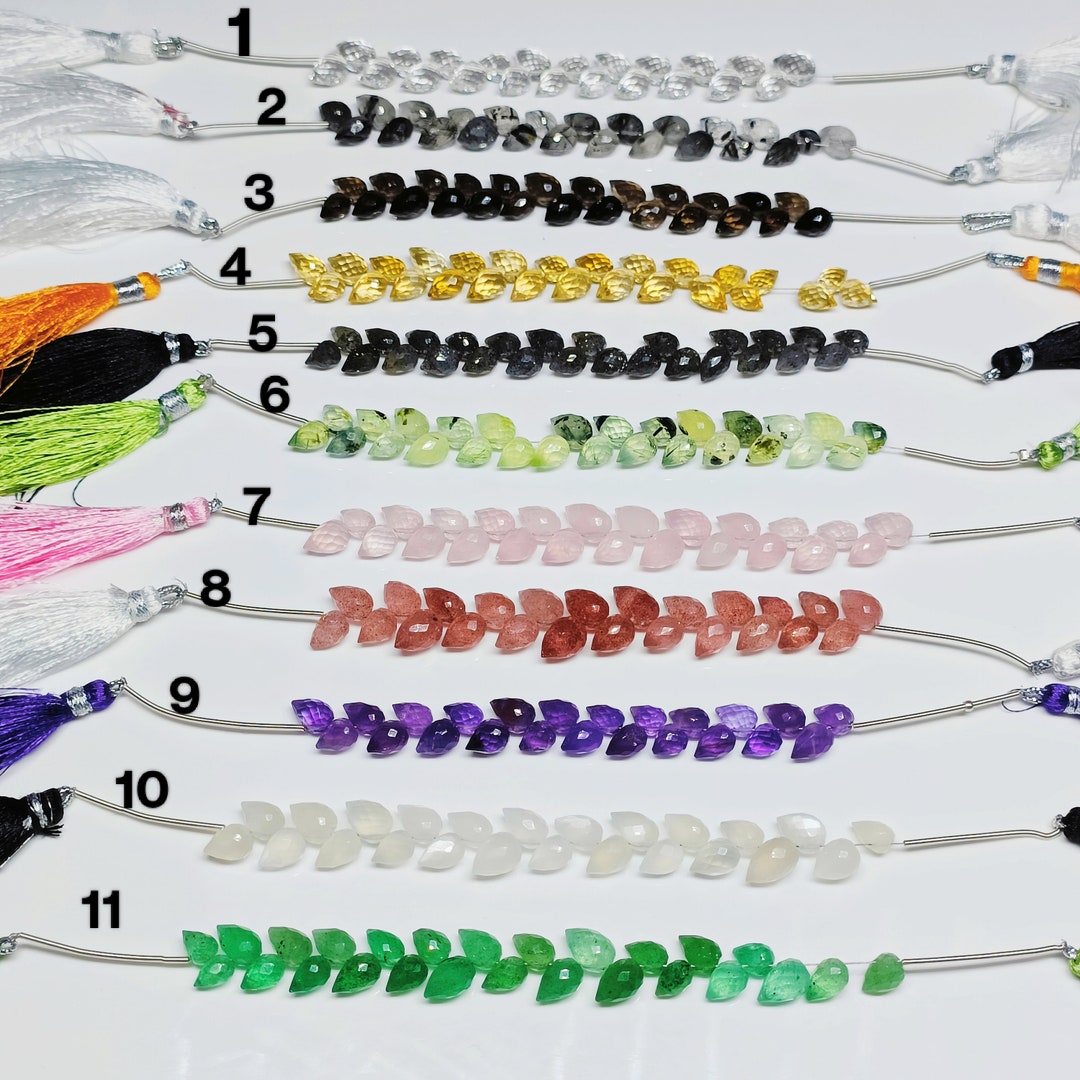 AAA Quality 100% Natural Drop Shape Beads, faceted beads, 4Inch Strand ...