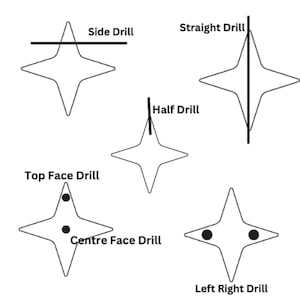 Cloudy Mohave Turquoise Ninja Star Shape Beads, Blue Turquoise Beads ...