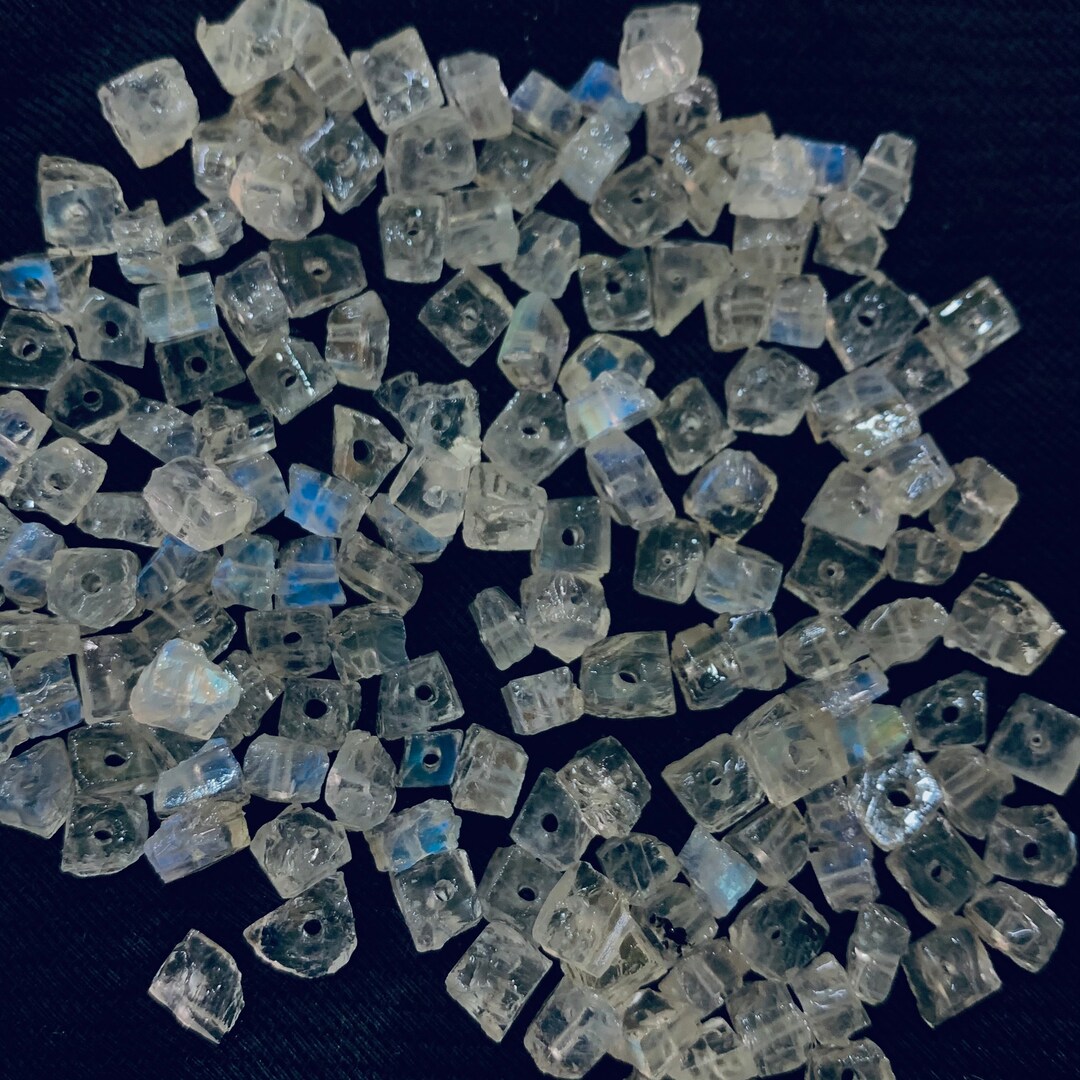 20,50,100,200 Pcs AAA Quality 100% Natural Blue Flashy Rainbow ...