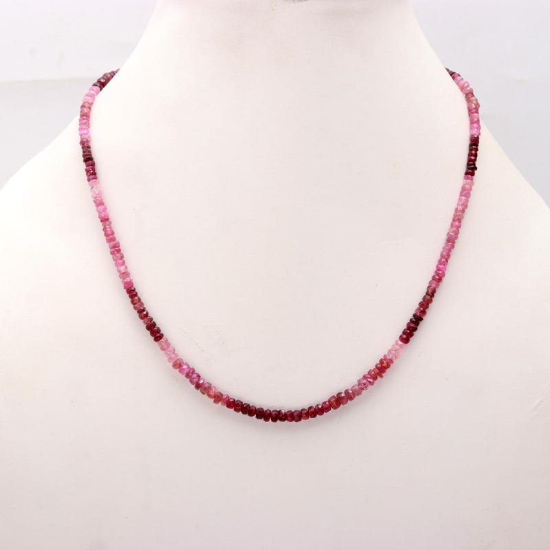 Kids Pink Stone Necklace - Etsy UK