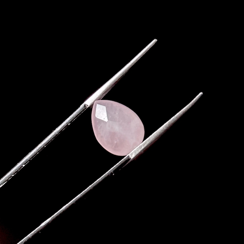 AAA+ Quality Rose Quartz Faceted Pear Shape Beads, 9X12 MM Natural Rose ...
