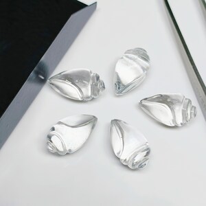 2,3,4,5,6 Pcs 100% Natural Crystal Quartz Conch/snail Shell Shape ...