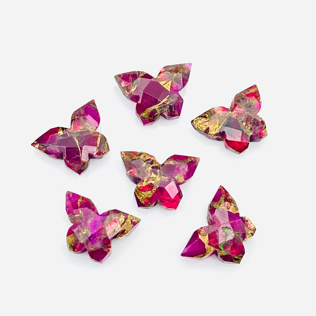 Pretty Hot Pink Color Turquoise Butterfly, Mohave Copper Turquoise ...