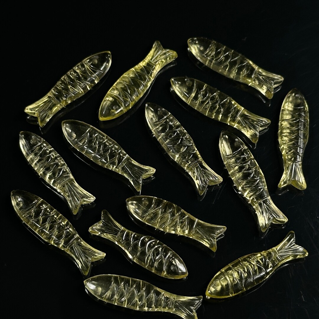 Natural Lemon Quartz Handmade Fish Carving, Fish Shape Carving Gemstone ...