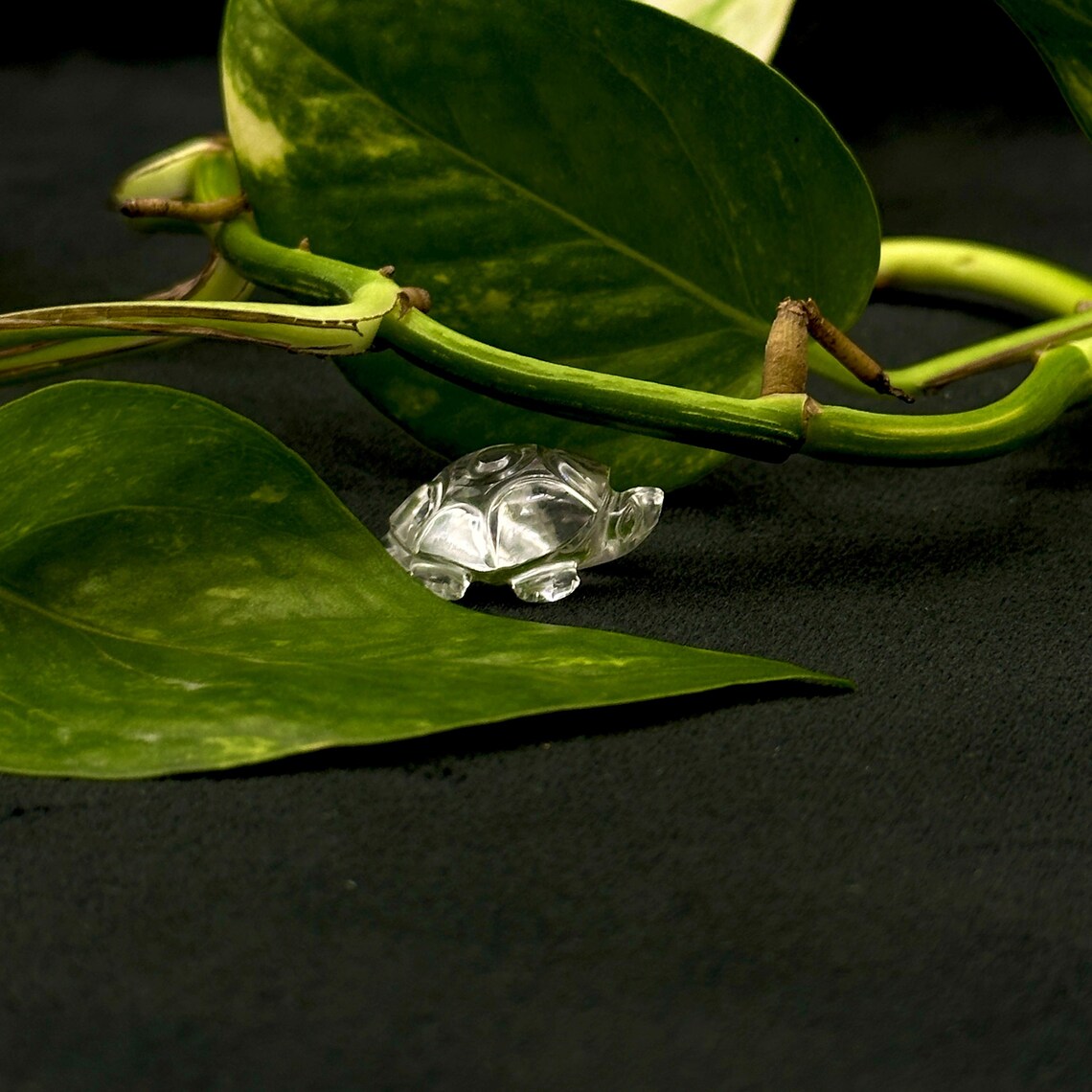 Natural Crytal Quartz Turtle Shape Gemstone Carving, 17X25 MM ...