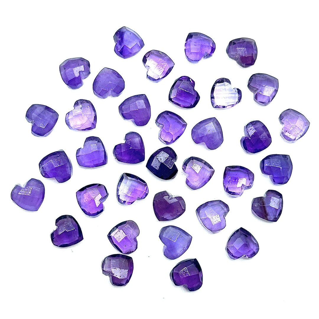 Natural Purple Amethyst Heart Shape Briolettes, AAA Amethyst Heart ...