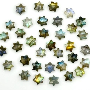 Flashy Labradorite Little Stars, Natural Labradorite Star Shape Beads ...