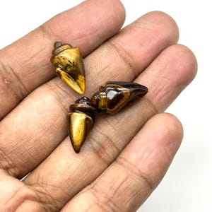 Natural Tiger Eye Conch/snail Shell Shape Carving, Brown Tiger Eye Hand ...