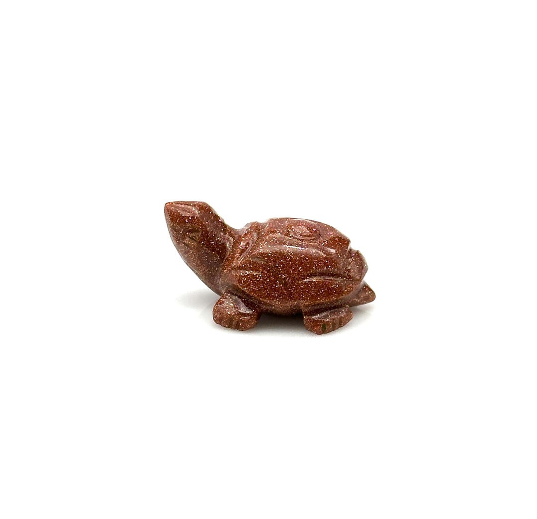 Amazing Sunstone Turtle Shape Carving, 22 MM Minimalist Turtle Gemstone ...