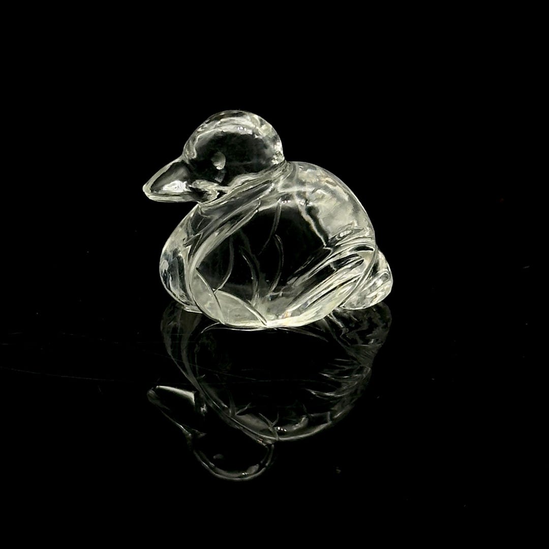 Crystal Quartz Duck Carving: Handmade Gemstone Bead (20x23 MM) - Etsy