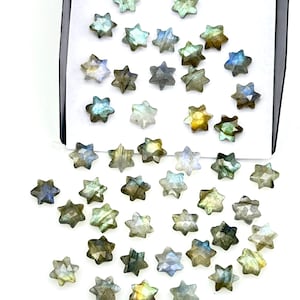 Flashy Labradorite Little Stars, Natural Labradorite Star Shape Beads ...