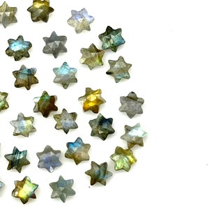 Flashy Labradorite Little Stars, Natural Labradorite Star Shape Beads ...