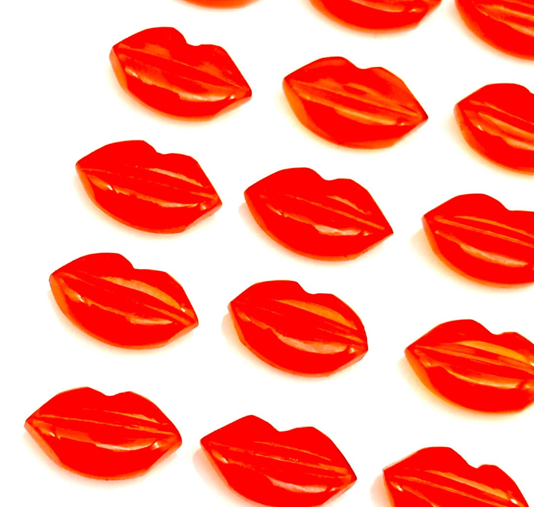 2,3,4,5 Pcs Natural Carnelian Hand Carved Lips Shape Beads, Carved Lips ...