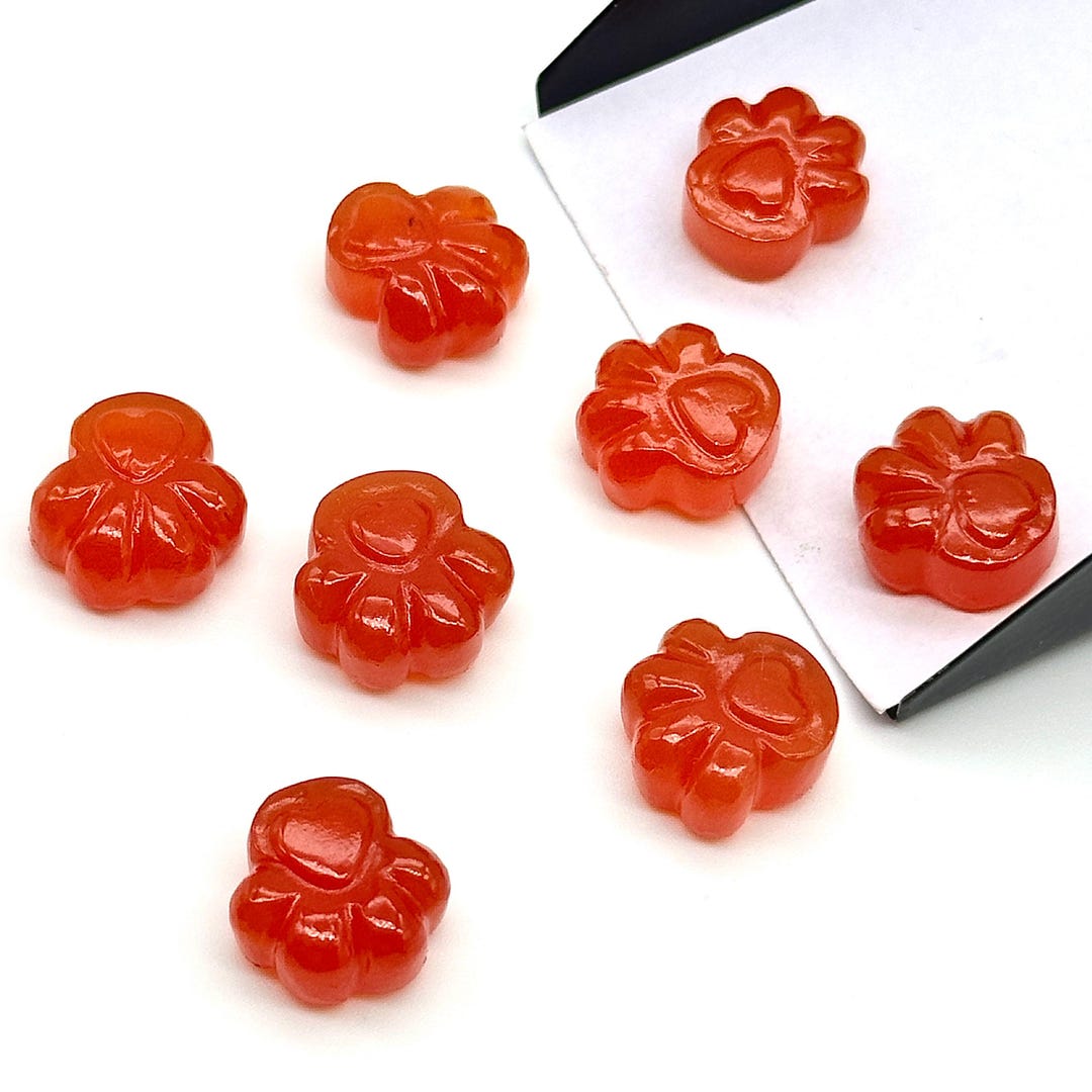 Super Cute Natural Carnelian Dog Paw Carving, AAA+ Quality Gemstone Paw ...
