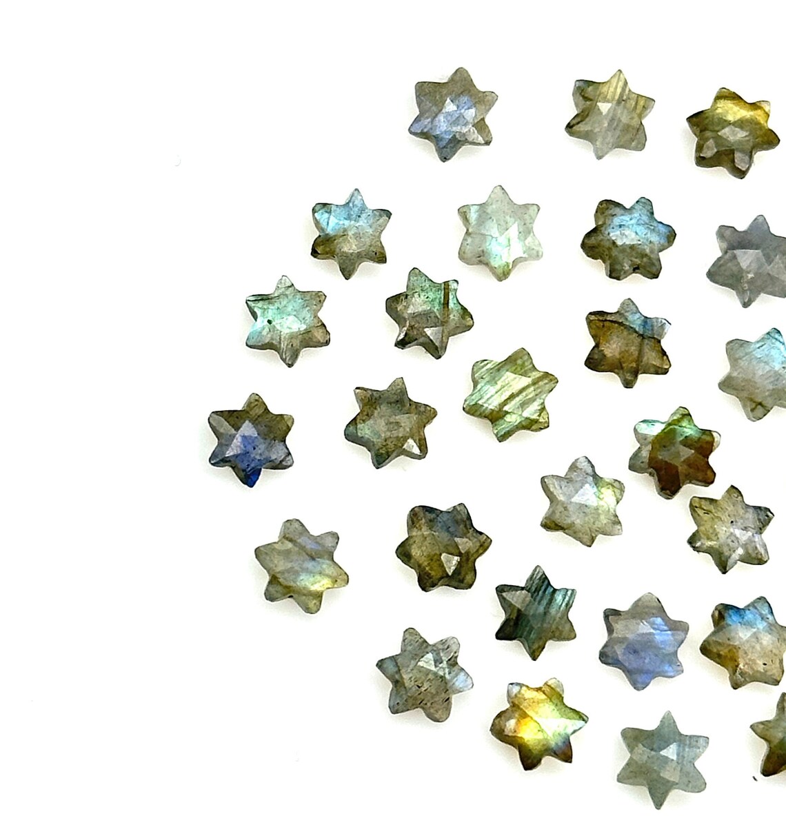 Flashy Labradorite Little Stars, Natural Labradorite Star Shape Beads ...