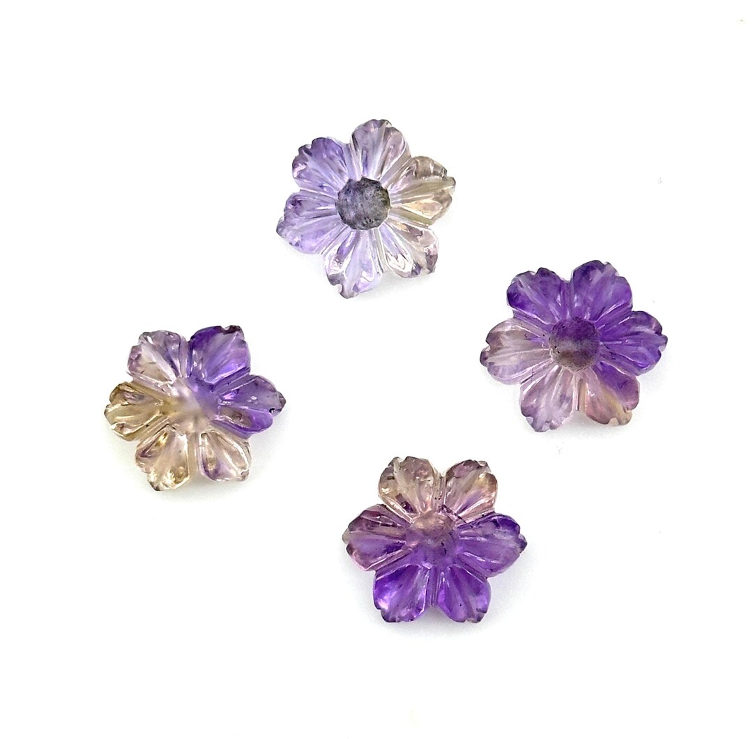 Buy High Quality Ametrine Hand Carved Flower Shape Gemstone, AAA ...