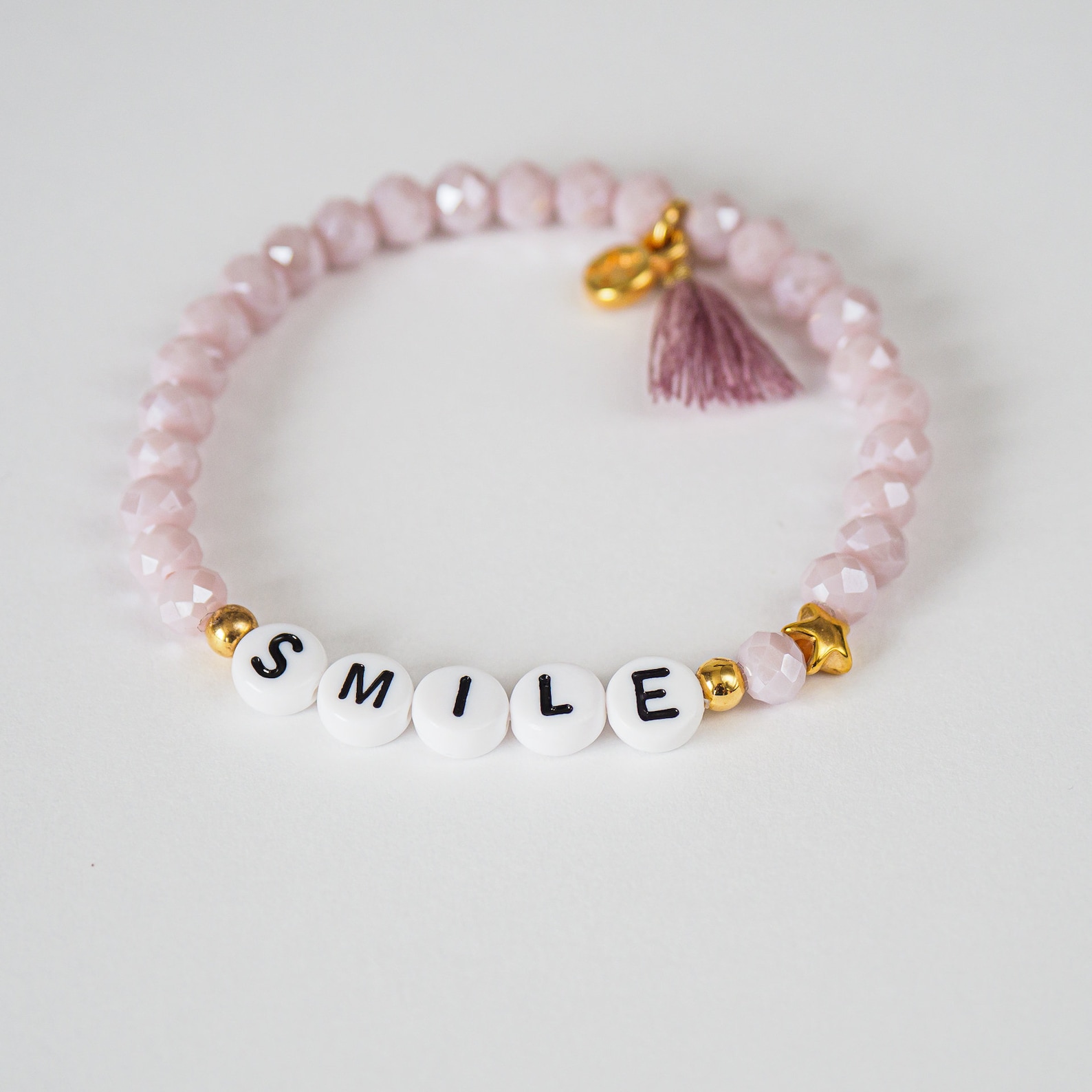 Pulsera con mensaje pulsera con letras pulsera | Etsy