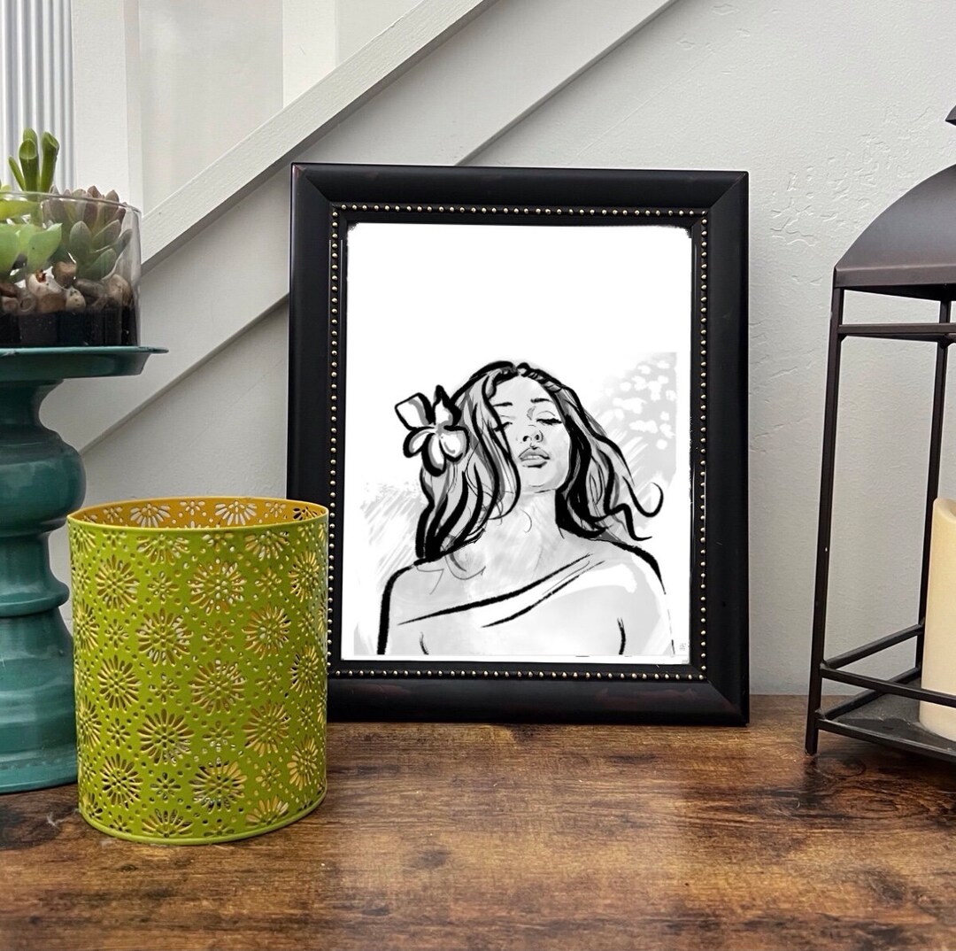 Digital Download Wall Art - "soaking up Sunshine" - Printable Black ...