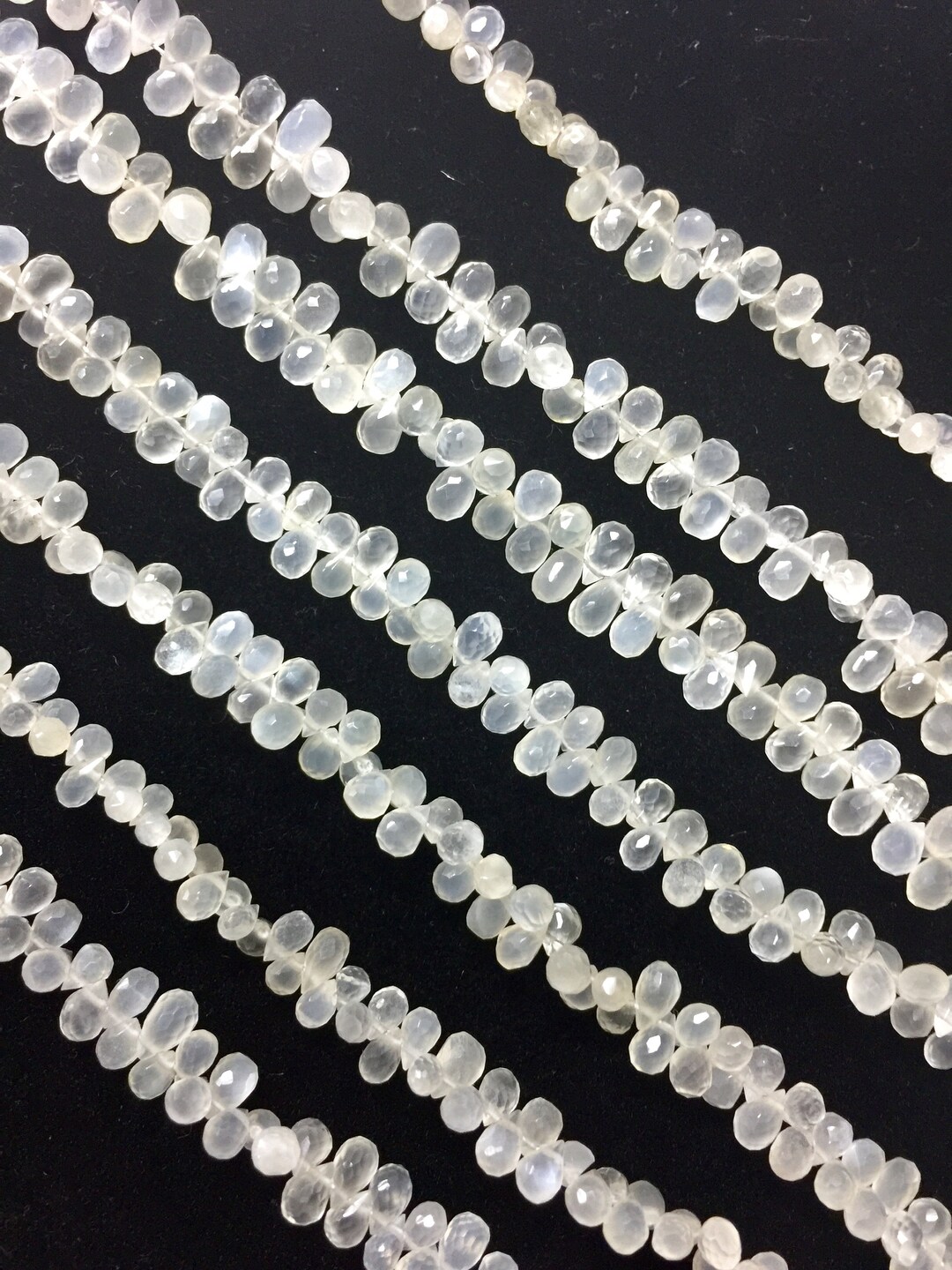White Moonstone Micro Faceted Teardrop Brioletts 3x5mm AAA - Etsy UK