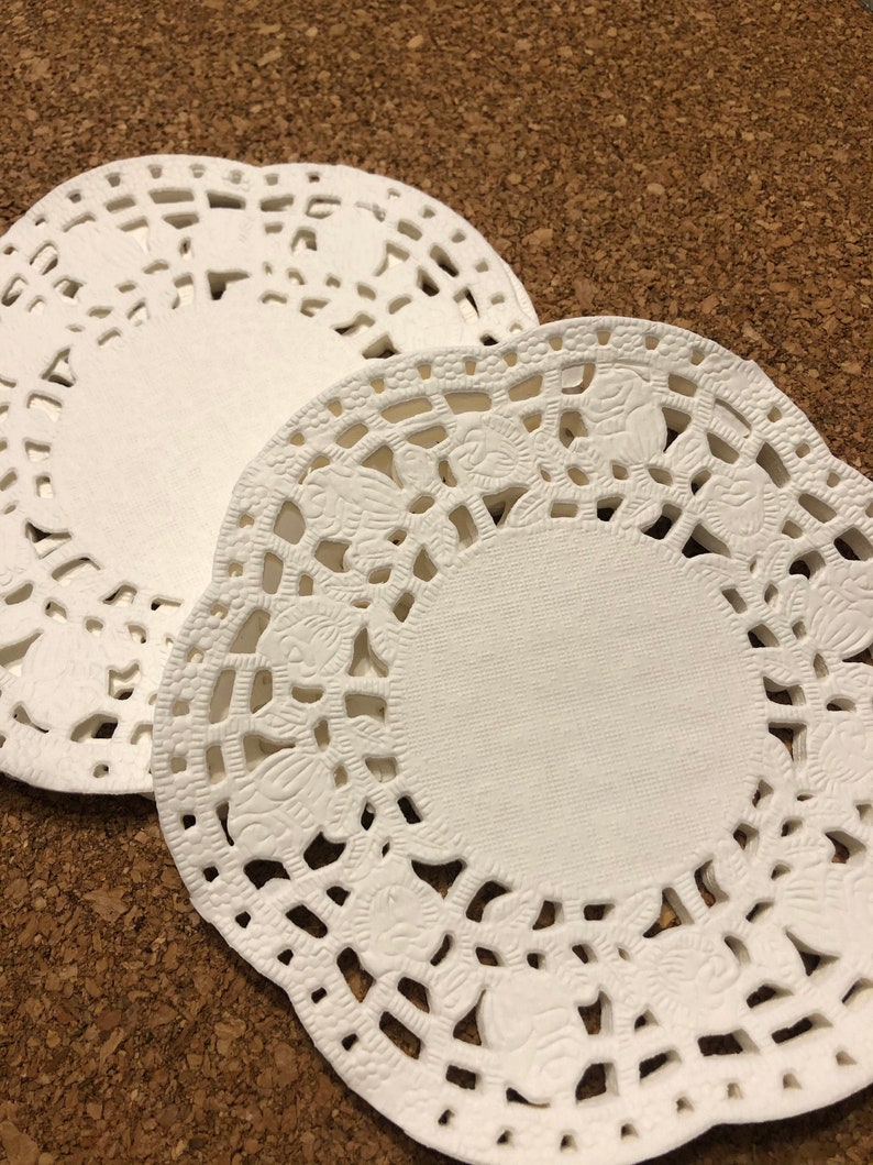 Paper Floral-pattern Doilies - 5 1/2 Inches Wide - Set of 10/25/50 Each ...
