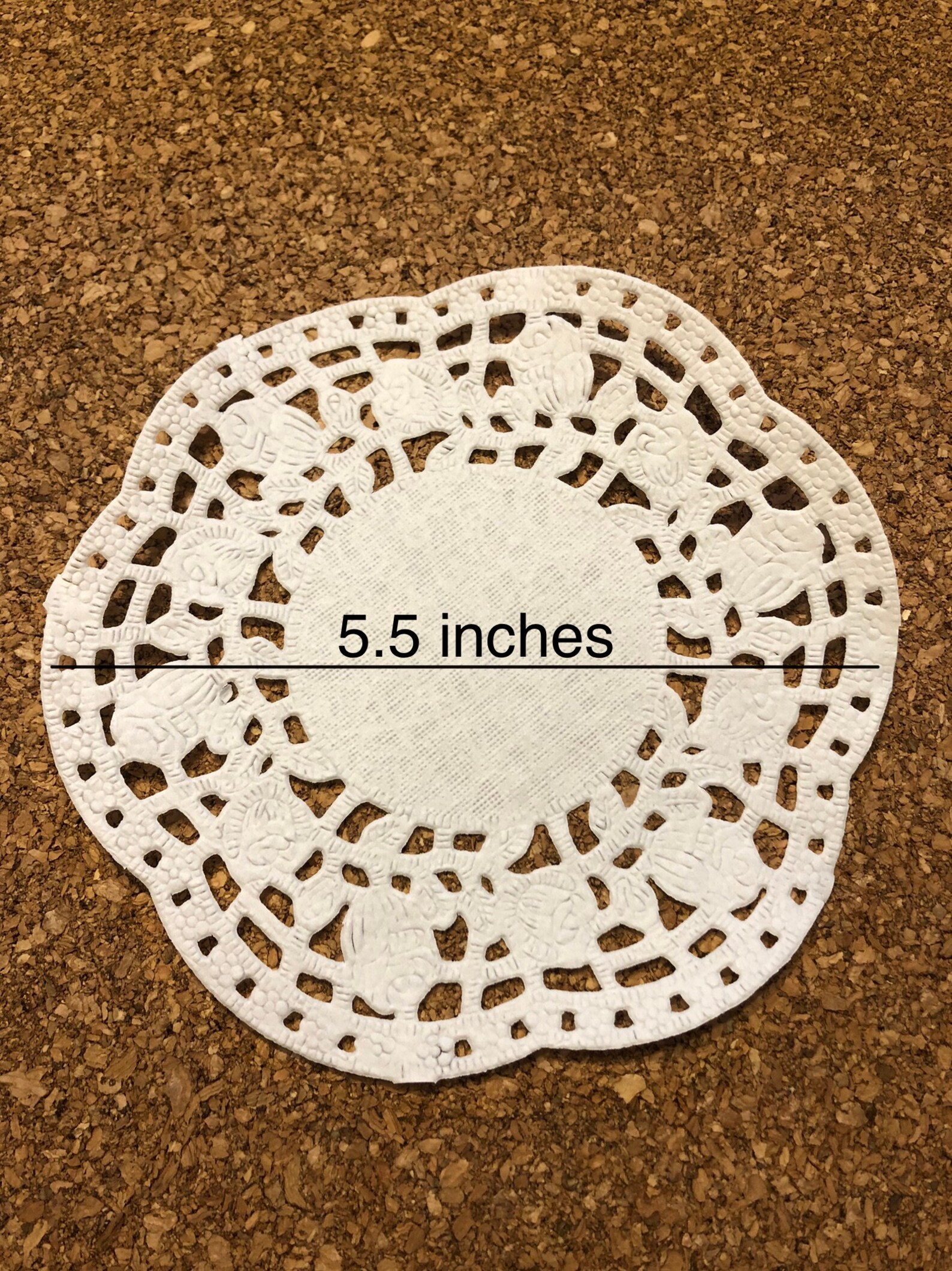 Paper Floral-pattern Doilies - 5 1/2 Inches Wide - Set of 10/25/50 Each ...
