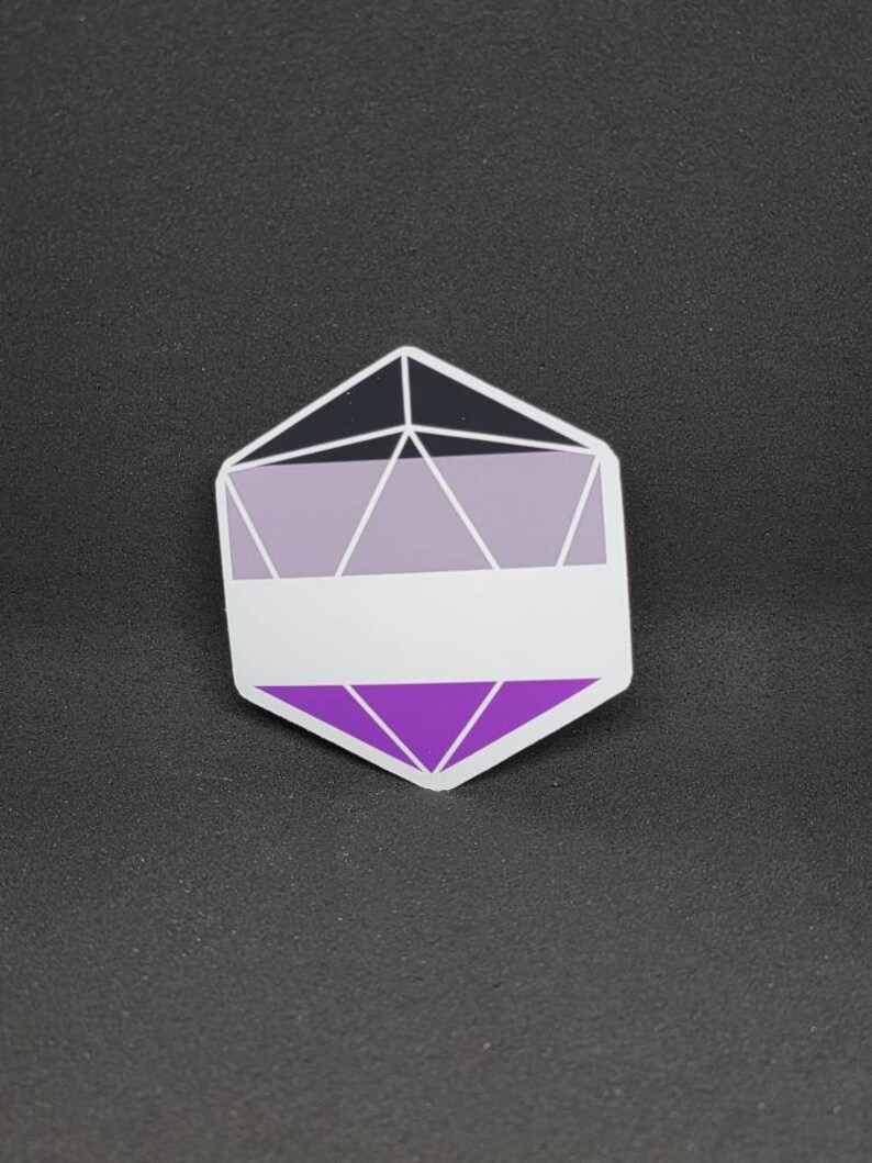 Pride D20 Sticker LGBTQ DND Sticker Lesbian Gay Bi Trans Queer Ace ...