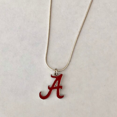 Alabama Necklace Alabama State Charm Necklace Alabama - Etsy