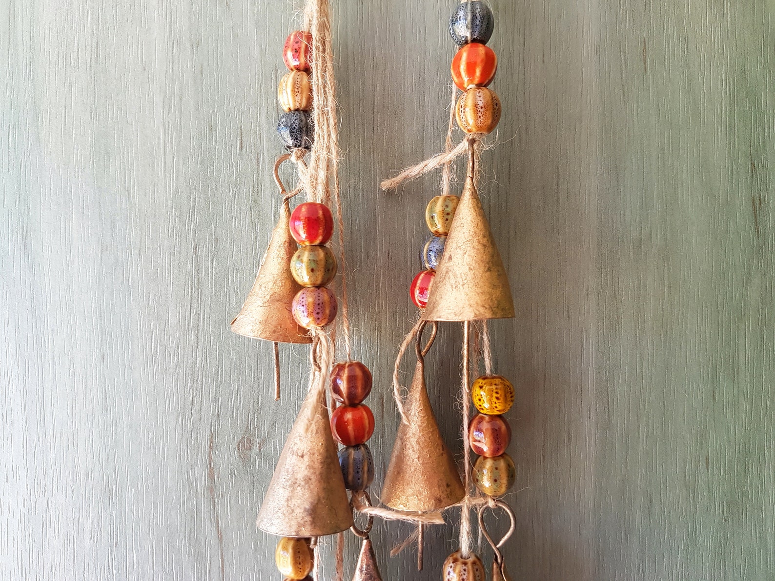 Bells on String With 6 Rustic Vintage Cow Bells and - Etsy