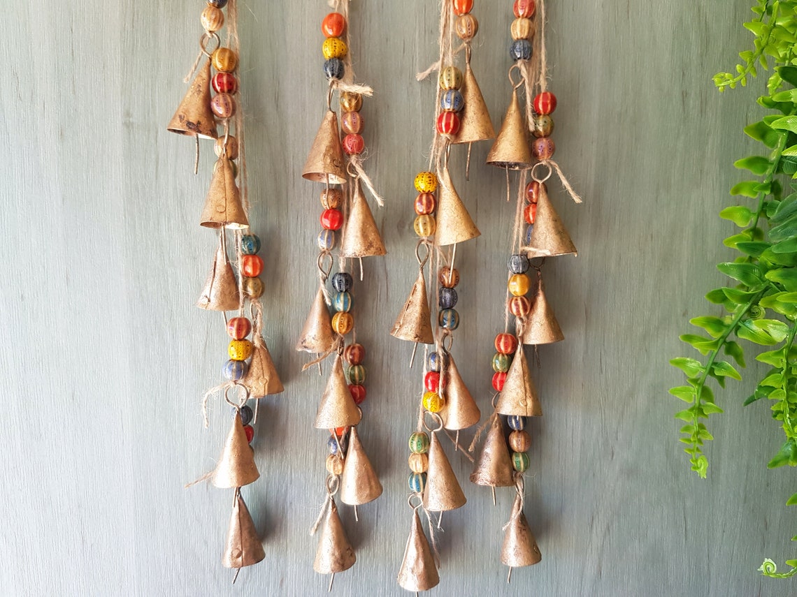 Bells on String With 6 Rustic Vintage Cow Bells and - Etsy