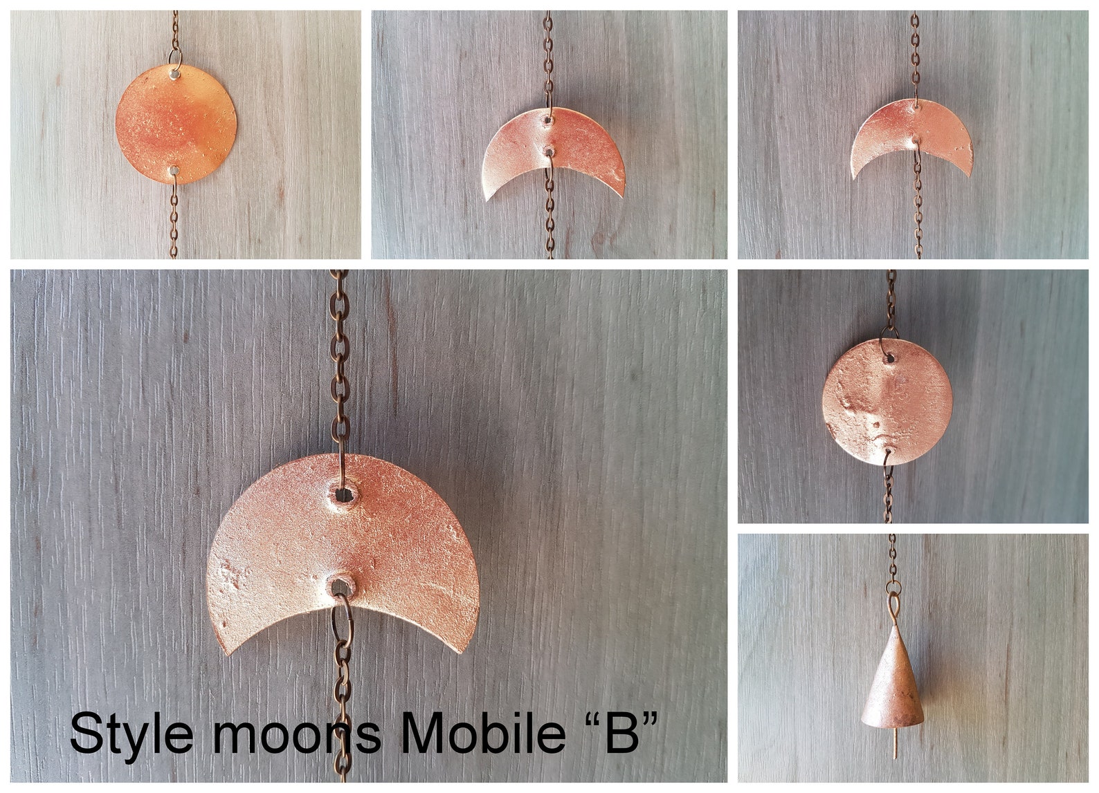 Gold Moon Phase Wall Hanging Brass Metal Moon Wall Decor - Etsy