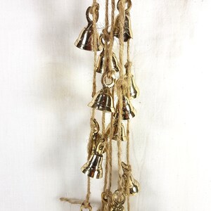 Set of 5 Brass Bells on String String With Brass Bells Bells | Etsy