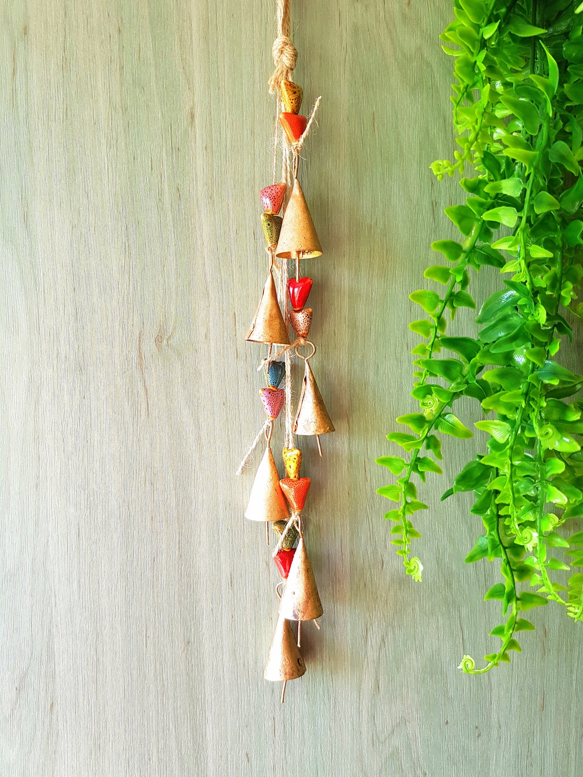 Bells on String With 6 Rustic Vintage Cow Bells and | Etsy