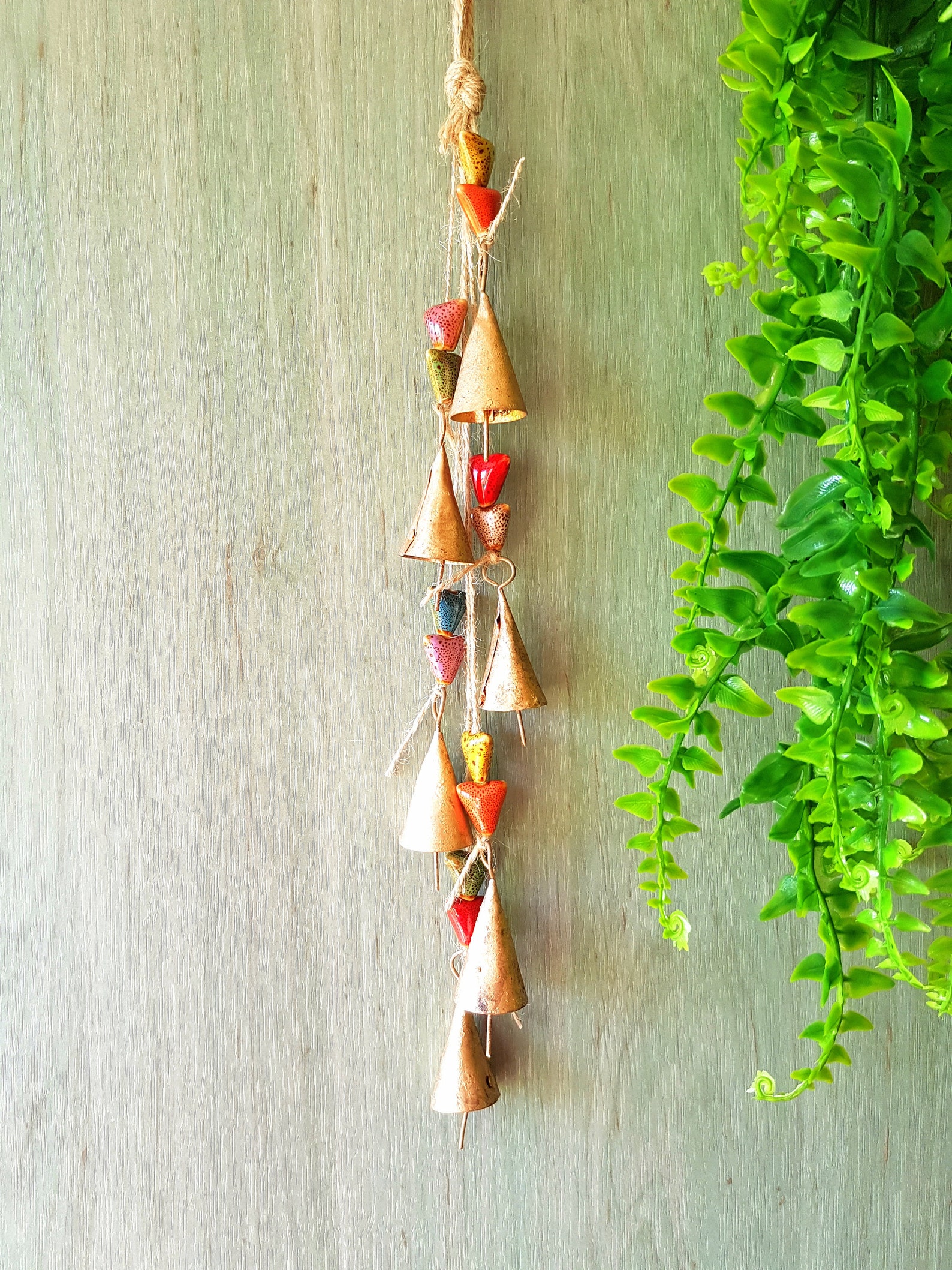 Bells on String With 6 Rustic Vintage Cow Bells and | Etsy