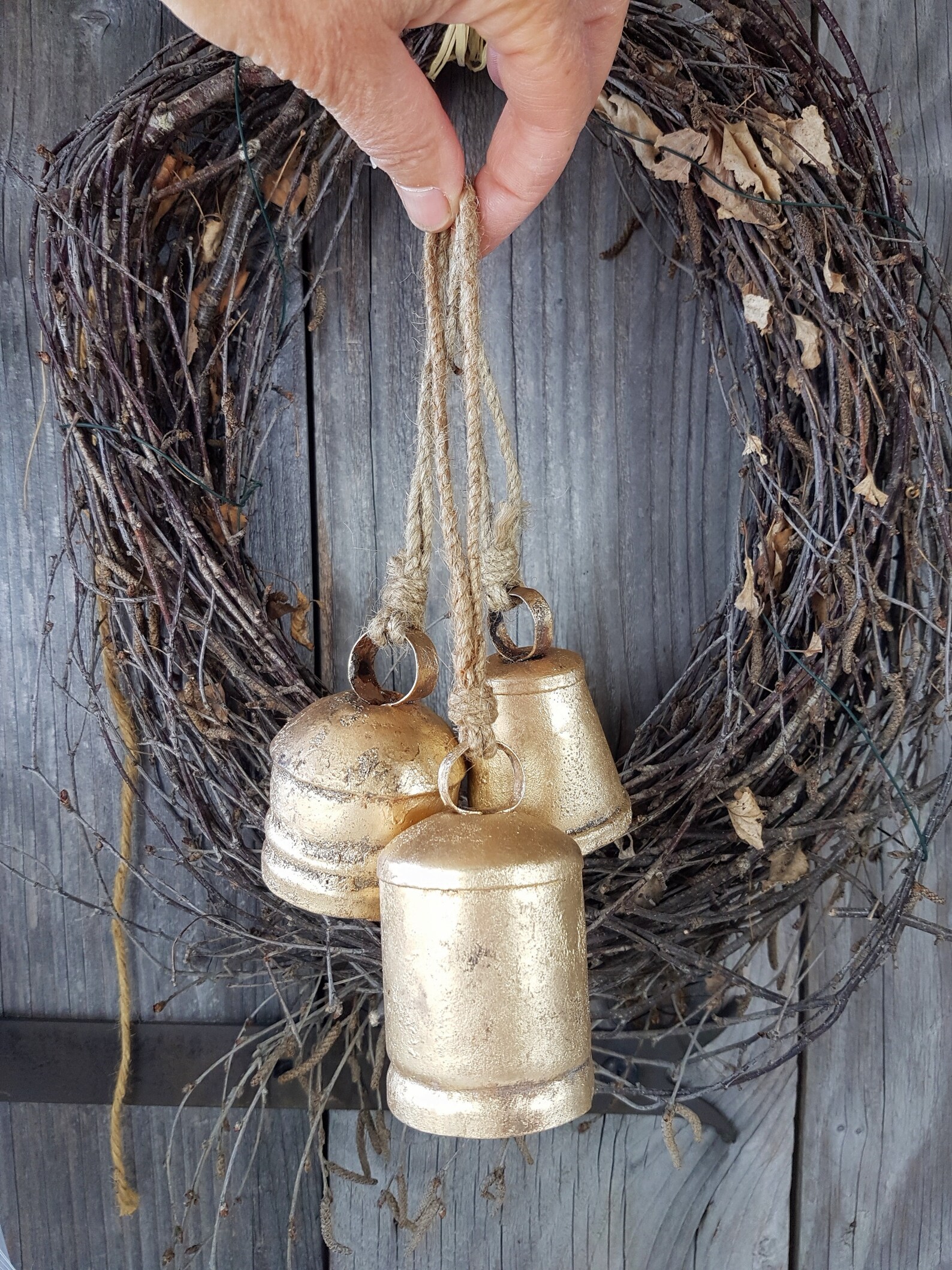 Set of 3 Large Cow Bells for Your Front Door Wreath Porch - Etsy