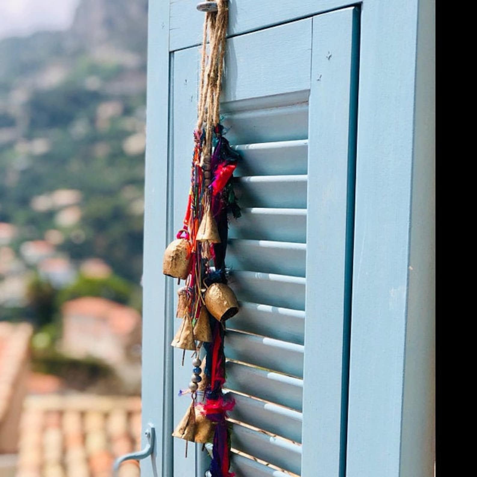Bells on String With 6 Rustic Vintage Cow Bells and | Etsy