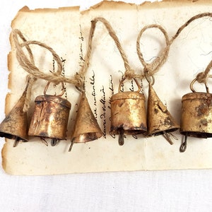 RUSTIC Windchime Bells, Mobile, Bells on String, Small Bells, Bell Wind ...