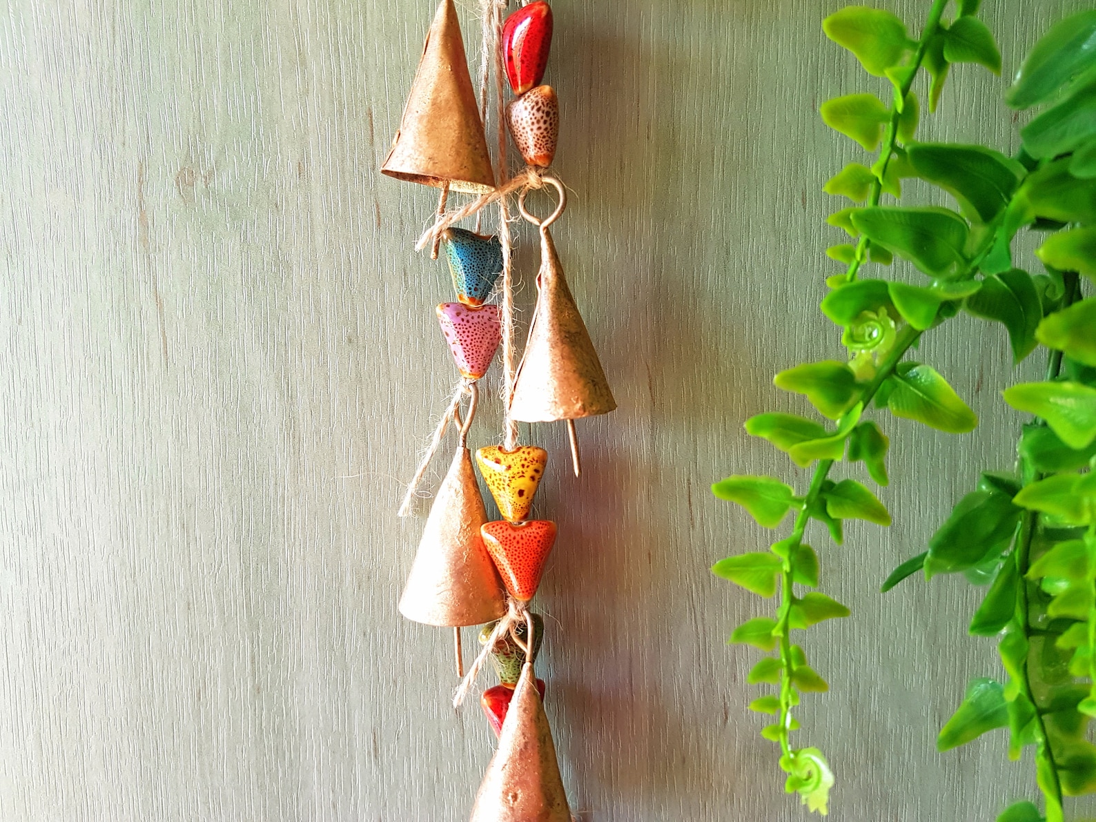 Bells on String With 6 Rustic Vintage Cow Bells and | Etsy