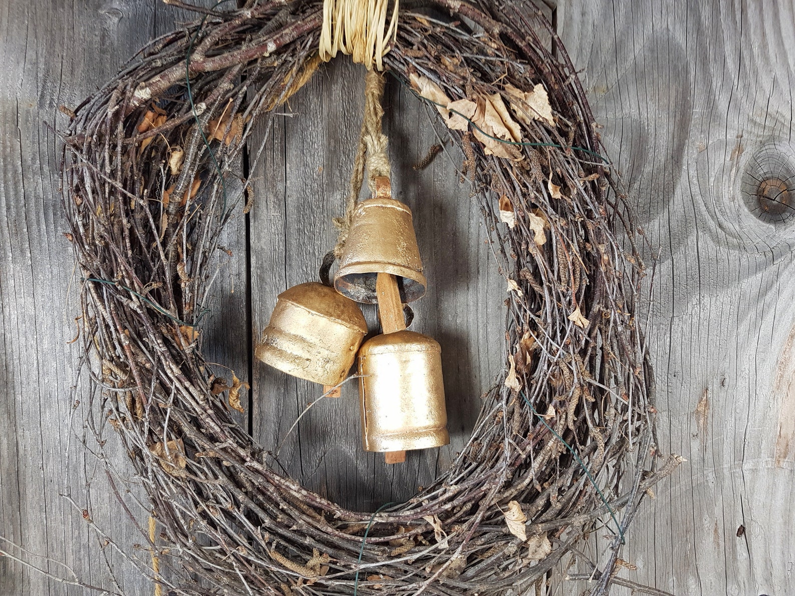 Set of 3 Large Cow Bells for Your Front Door Wreath Porch - Etsy
