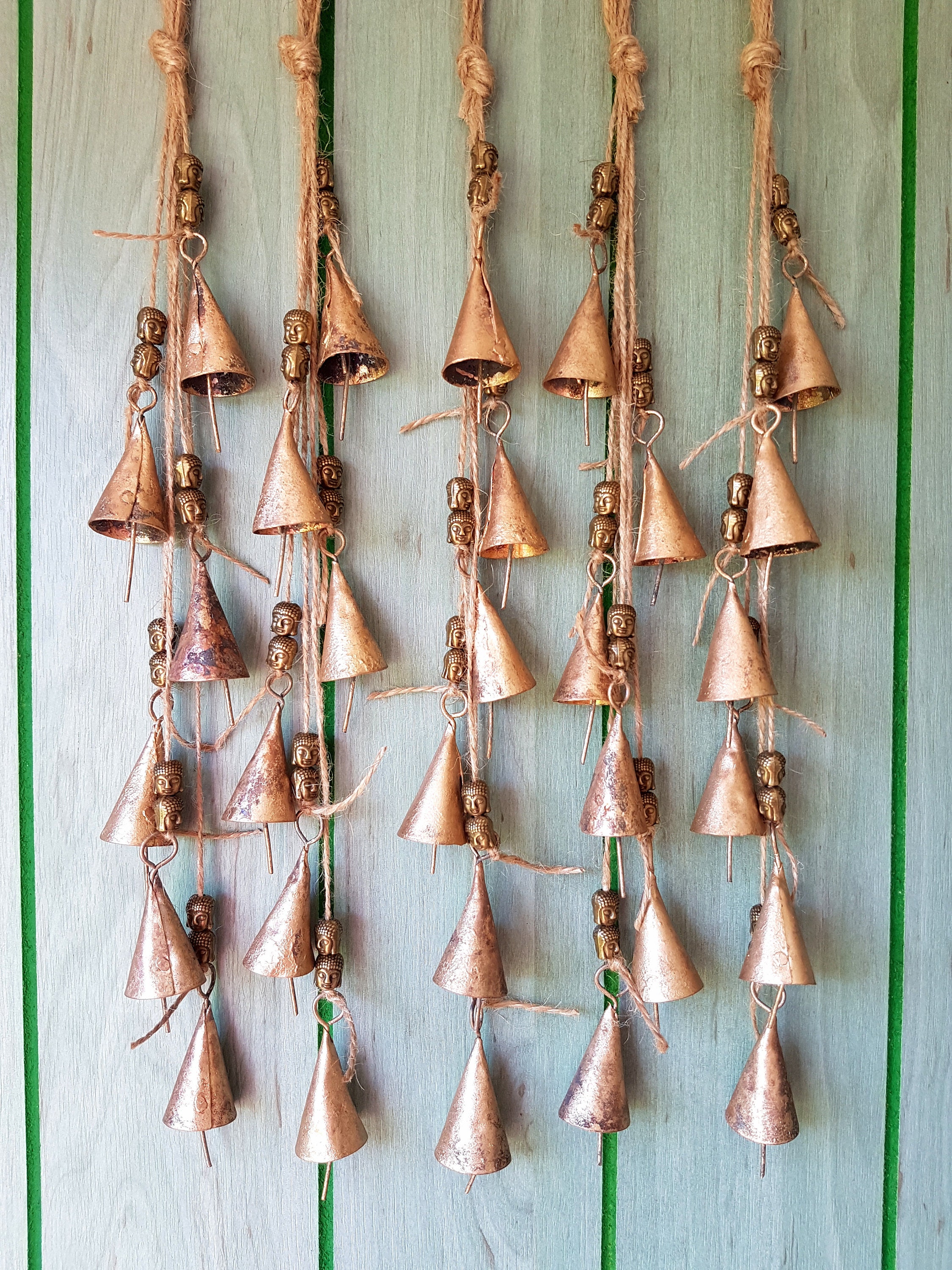 Buddha Windchime Bells Mobile Bells on String Brass Bells - Etsy