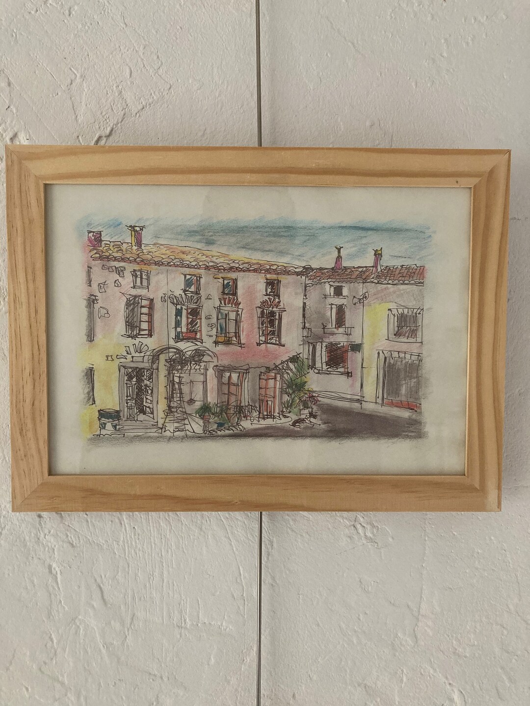 Boceto arquitectónico, lápiz de colores, tinta, Hamish Austin, artista ...