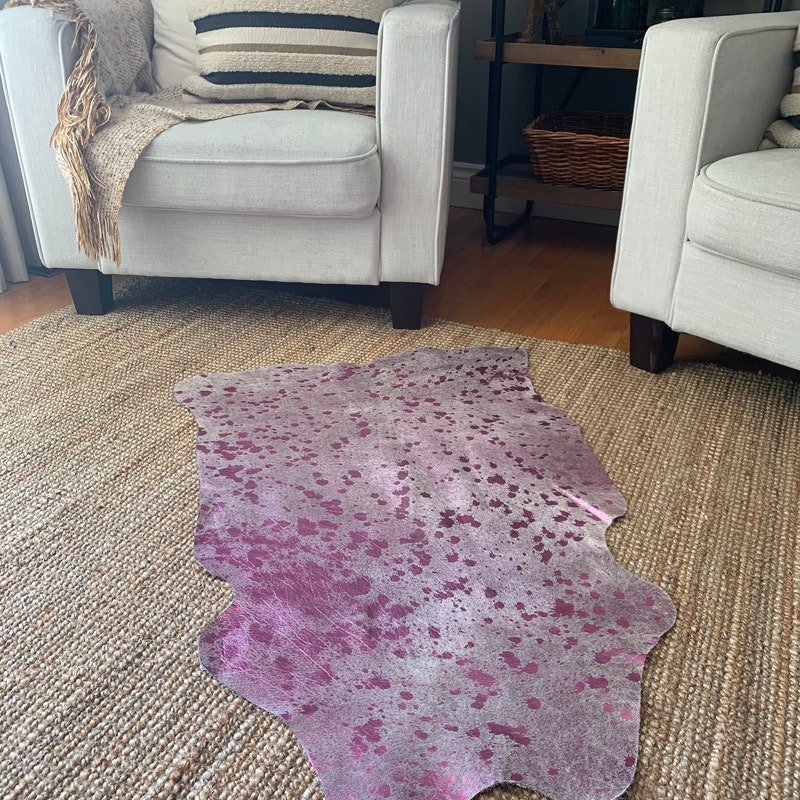 Acid Wash Cowhide Rug - Etsy