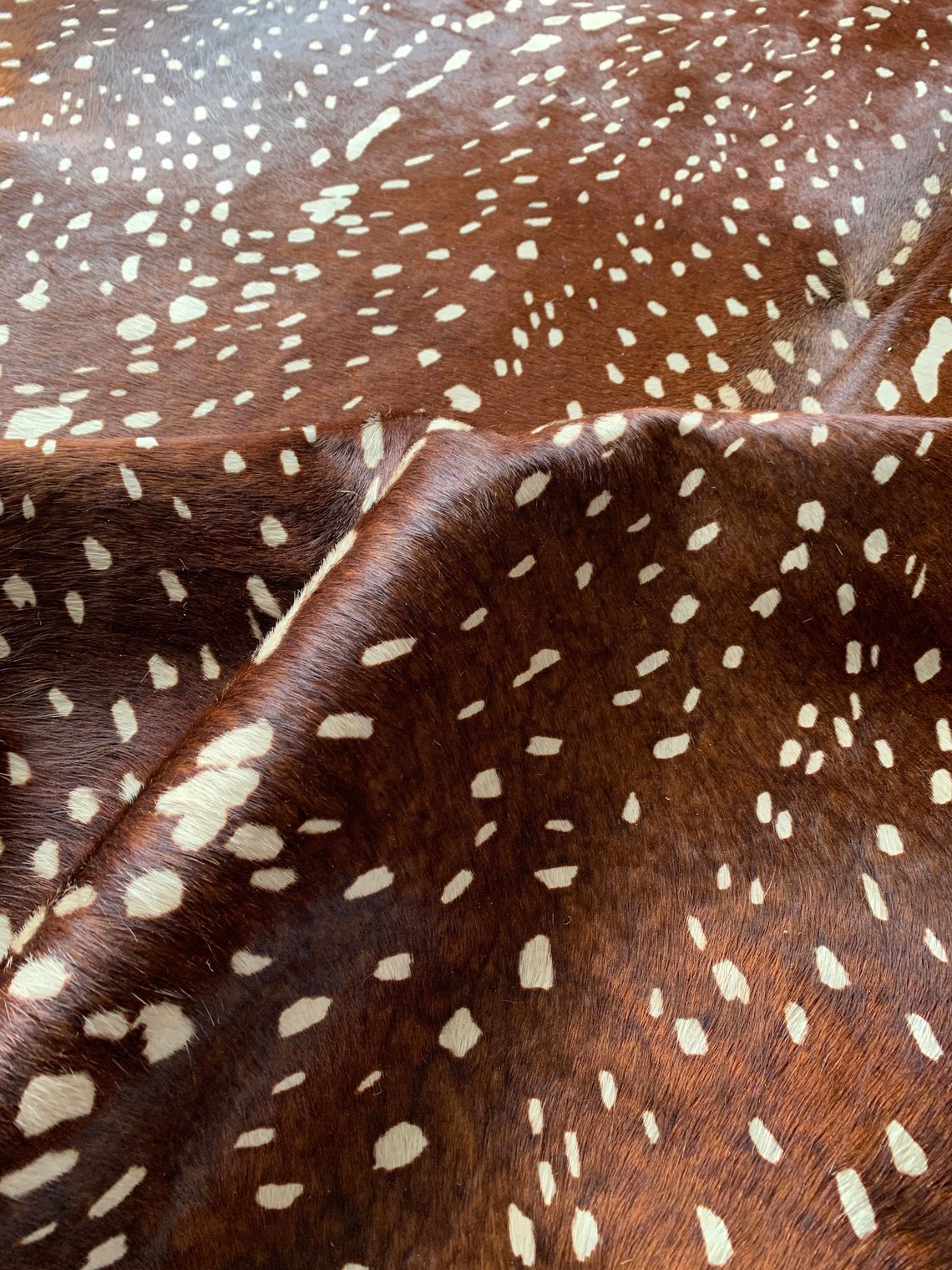 Axis Deer Print Cowhide Rug/ Deer Cowhide Rug/ Antelope Print | Etsy