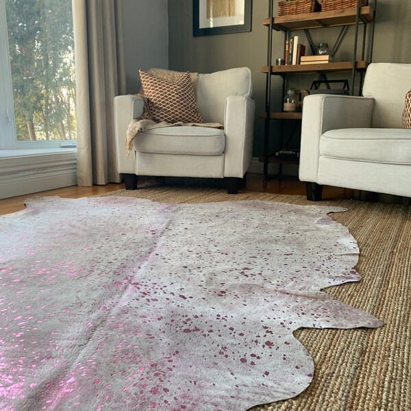 Acid Wash Cowhide Rug - Etsy